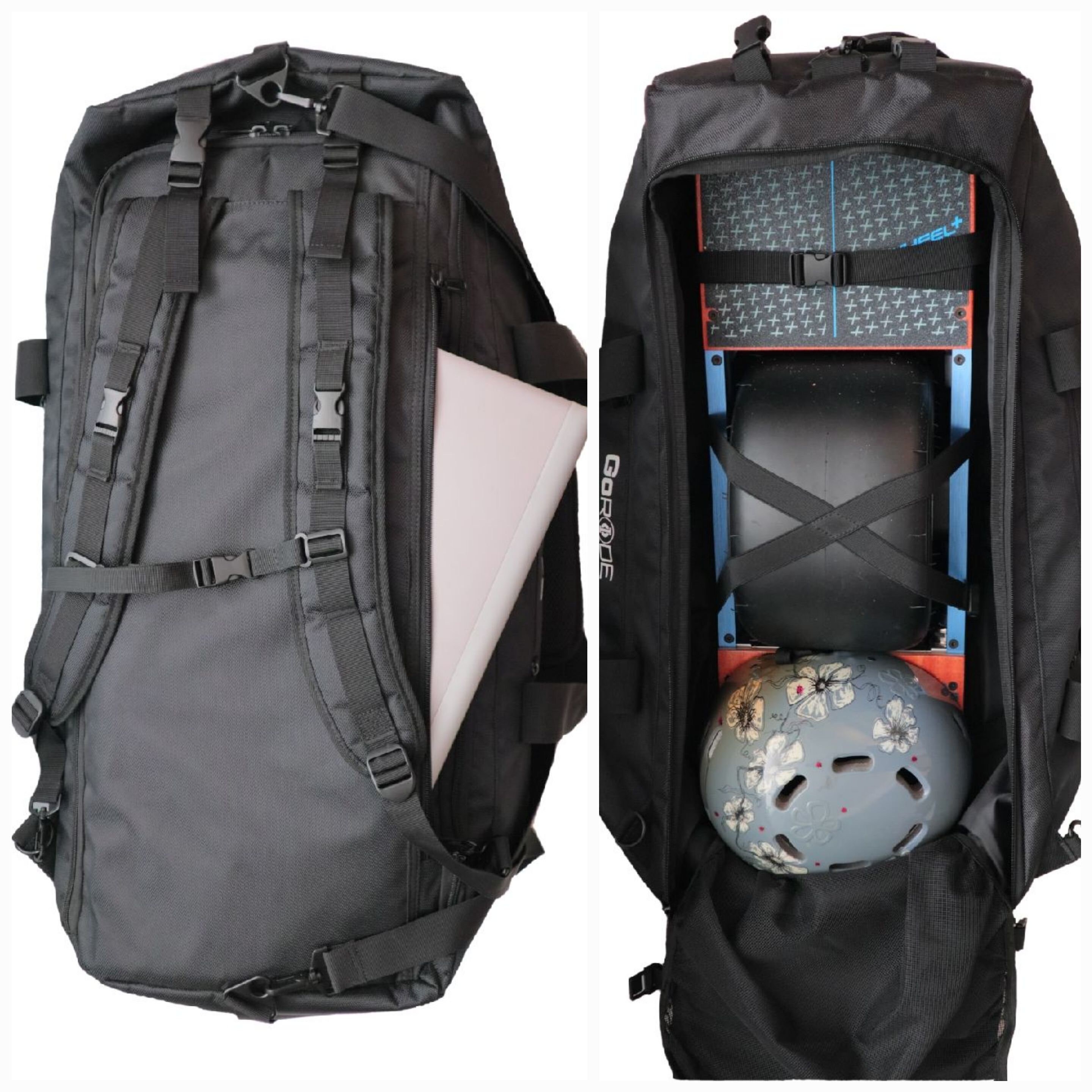 Goride One Wheel Electric Skateboard or Longboard Backpack With Laptop ...