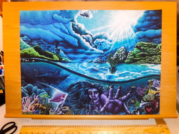 The Storm Colored Pencil Drawing 18x24 Matte Print | Etsy