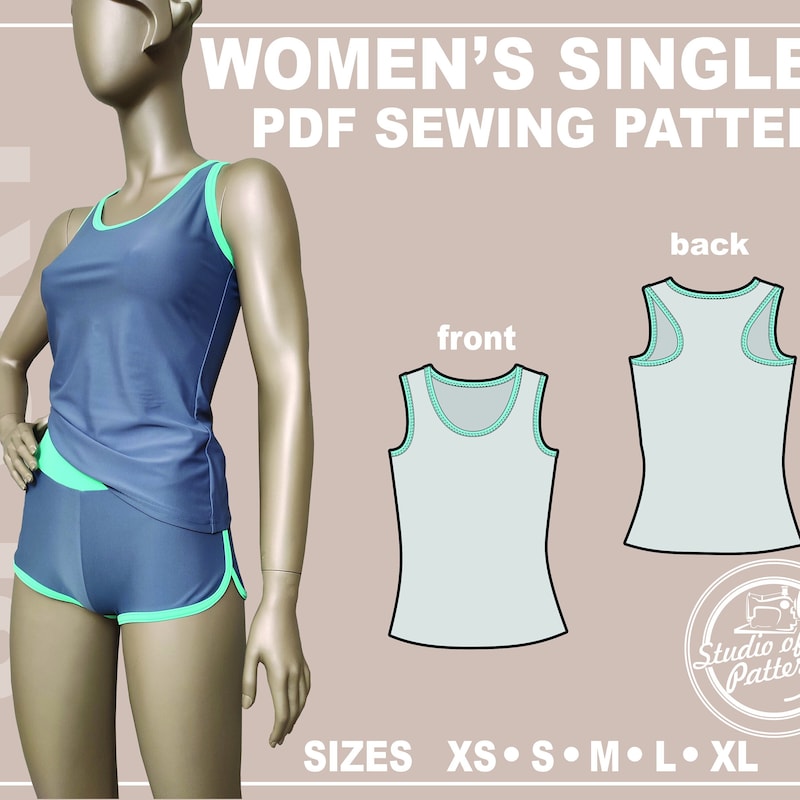 Singlet Sewing Pattern - Etsy