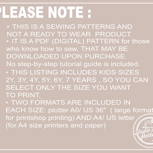 PATTERN KIDS HOODED Dress. Sewing Pattern Warm Dress for Children ...