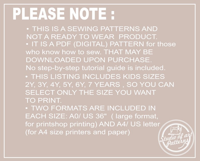 Kids Dance Sewing Pattern: Bodysuit & Skirts (PDF Digital Download, 6 ...