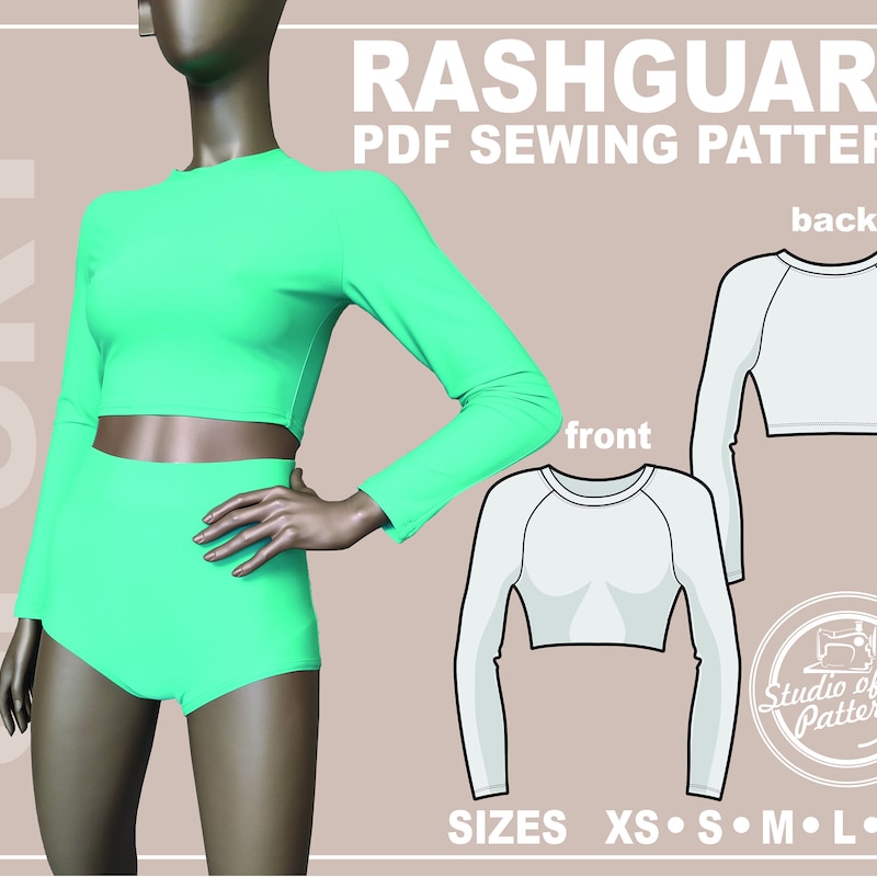 Rash Guard Pattern - Etsy