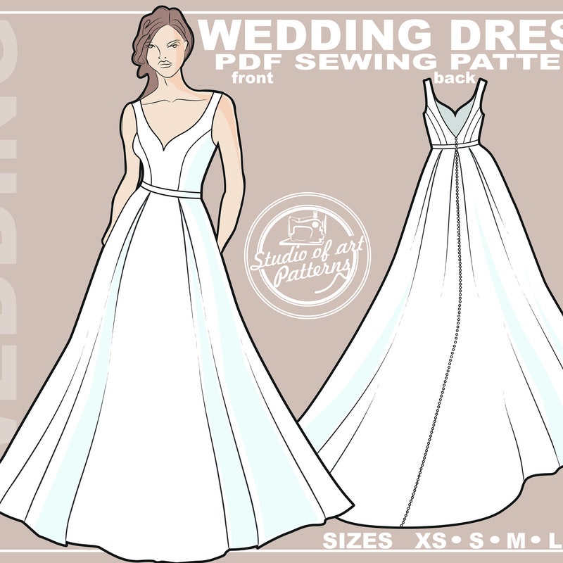Wedding Dress Sewing Patterns - Etsy