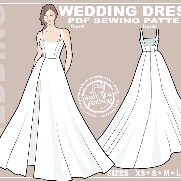 Wedding Gown Pattern - Etsy
