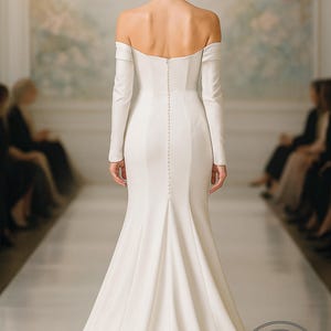 Mermaid Wedding Dress Sewing Pattern: Draping on the Shoulders, Slit ...