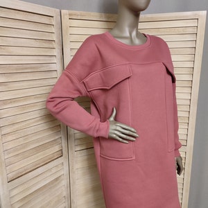 PATTERN OVERSIZED DRESS. Sewing Pattern Warm Short Dress. Digital Pack ...
