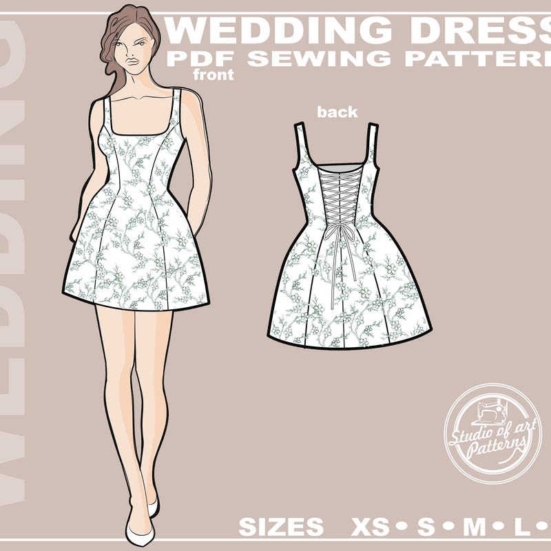 Short Wedding Dress - Etsy UK