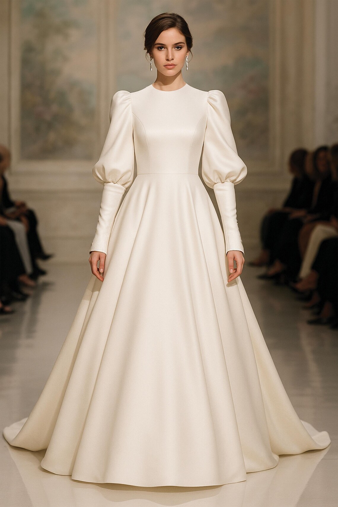 Wedding Dress Sewing Pattern: Ball Gown With Sleeves (PDF Digital ...
