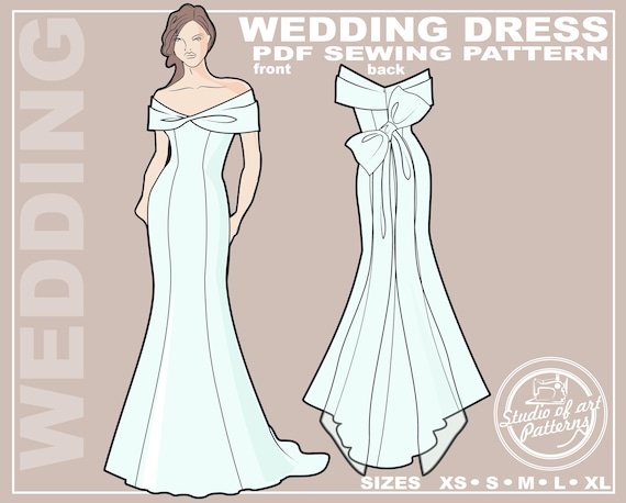 Printable wedding dress patterns 60 photos - Astyledwedding.com