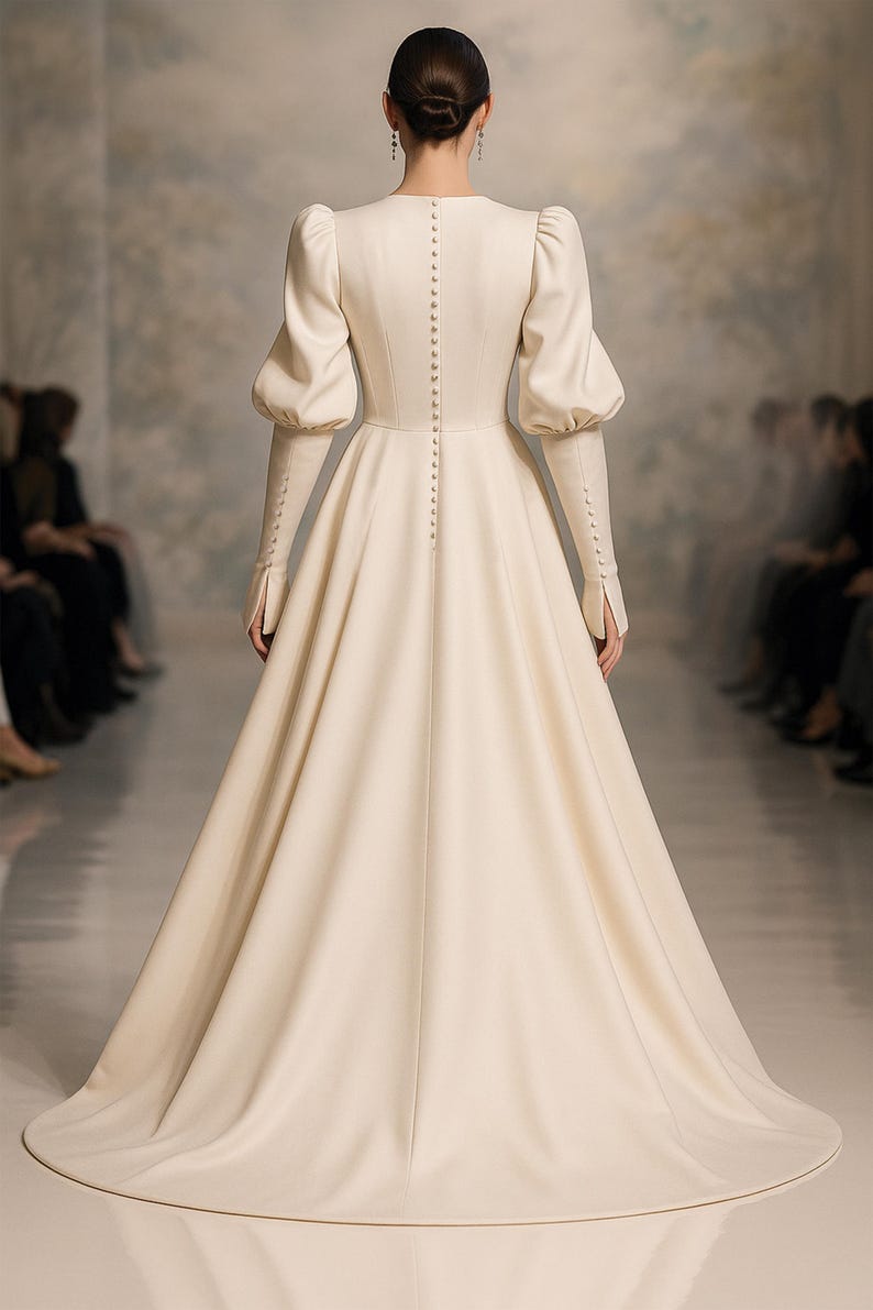 Wedding Dress Sewing Pattern: Ball Gown With Sleeves (PDF Digital ...