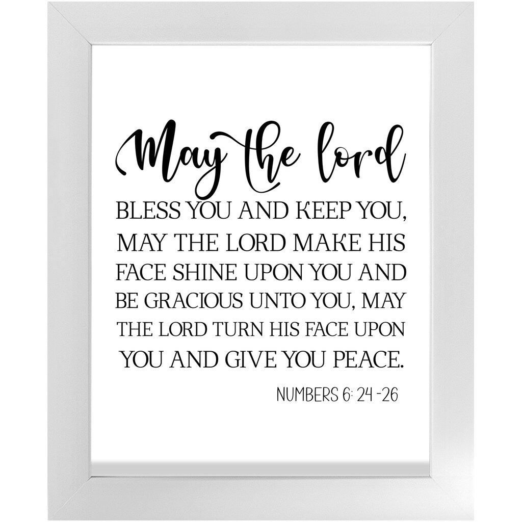 Christian Framed Print, Religious Wall Art, Bible Verse Art ...