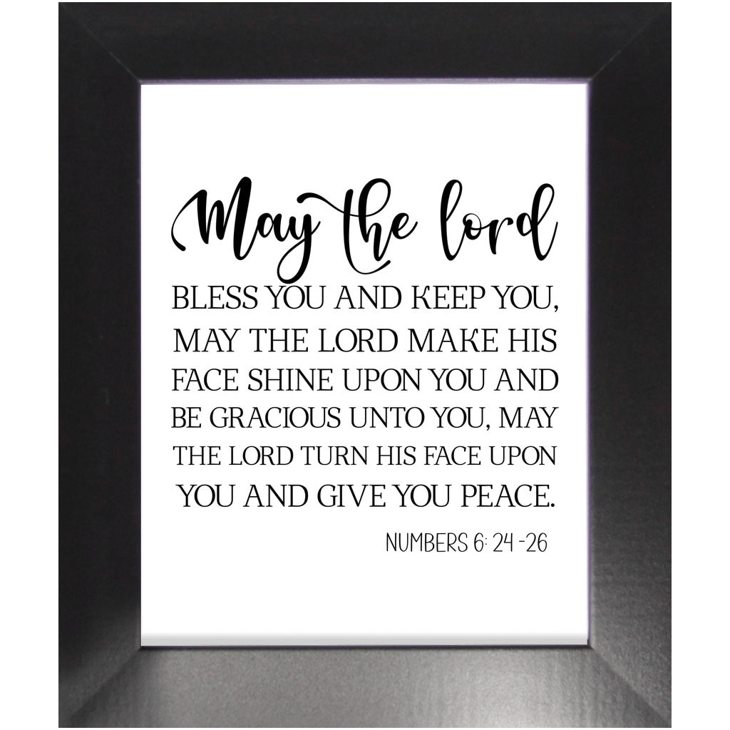 Christian Framed Print, Religious Wall Art, Bible Verse Art ...