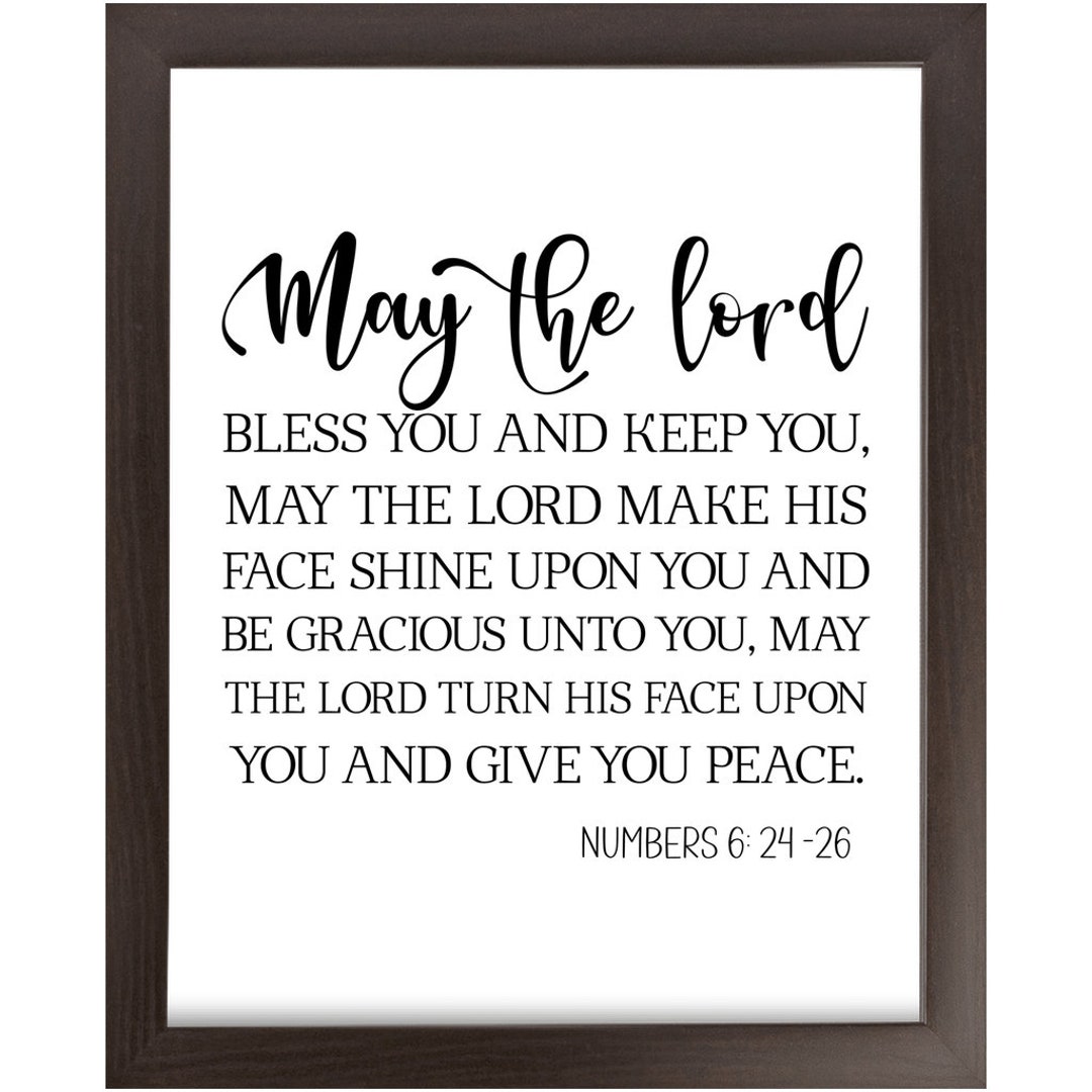 Christian Framed Print, Religious Wall Art, Bible Verse Art ...