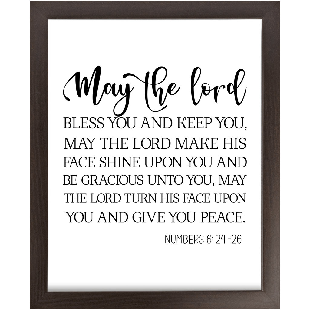 Christian Framed Print, Religious Wall Art, Bible Verse Art ...
