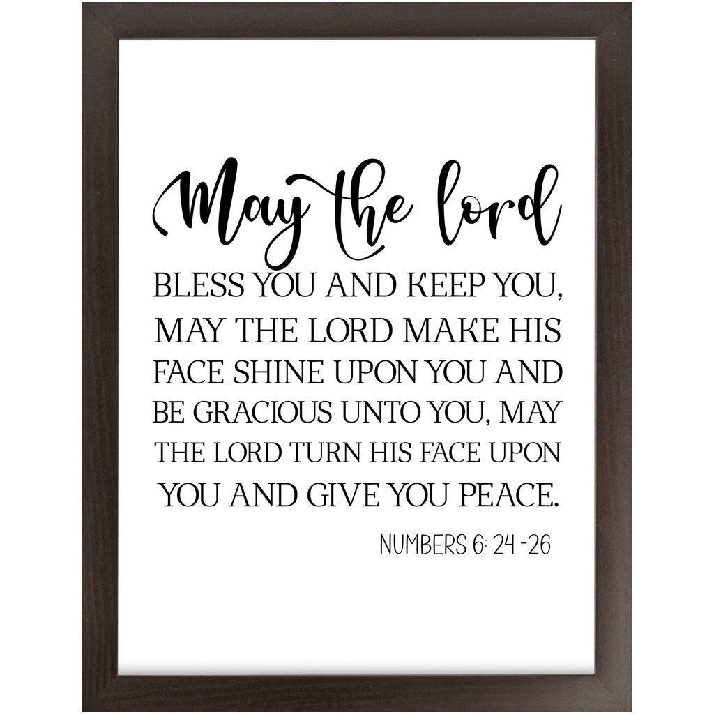Christian Framed Print, Religious Wall Art, Bible Verse Art ...