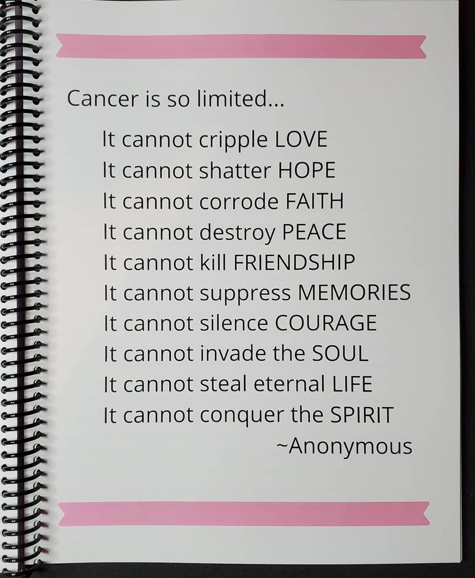 Breast Cancer Journal - Etsy