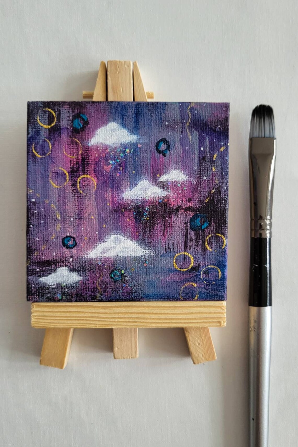 Tiny Art, Small Painting, Dreamy Aesthetic, Mini Painting, Tiny ...