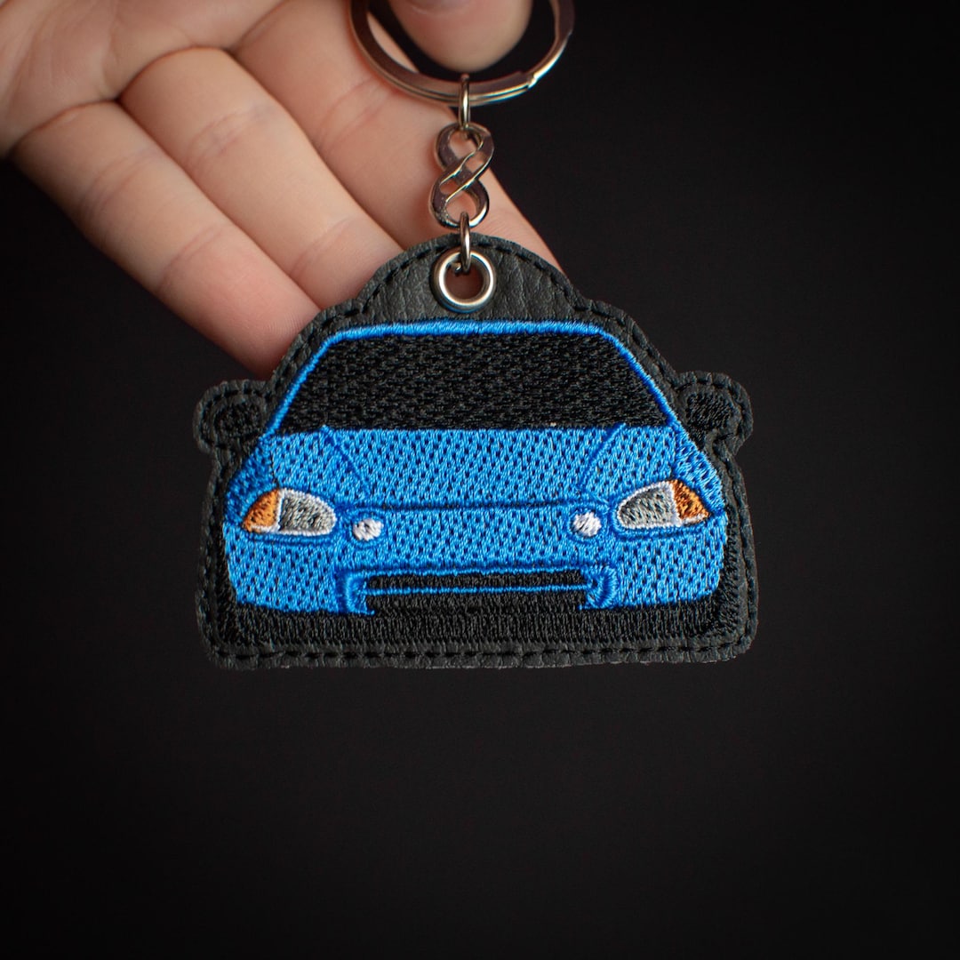 Honda CRX III Del Sol Custom Keychain, Embroidery Pendant Looking Like ...