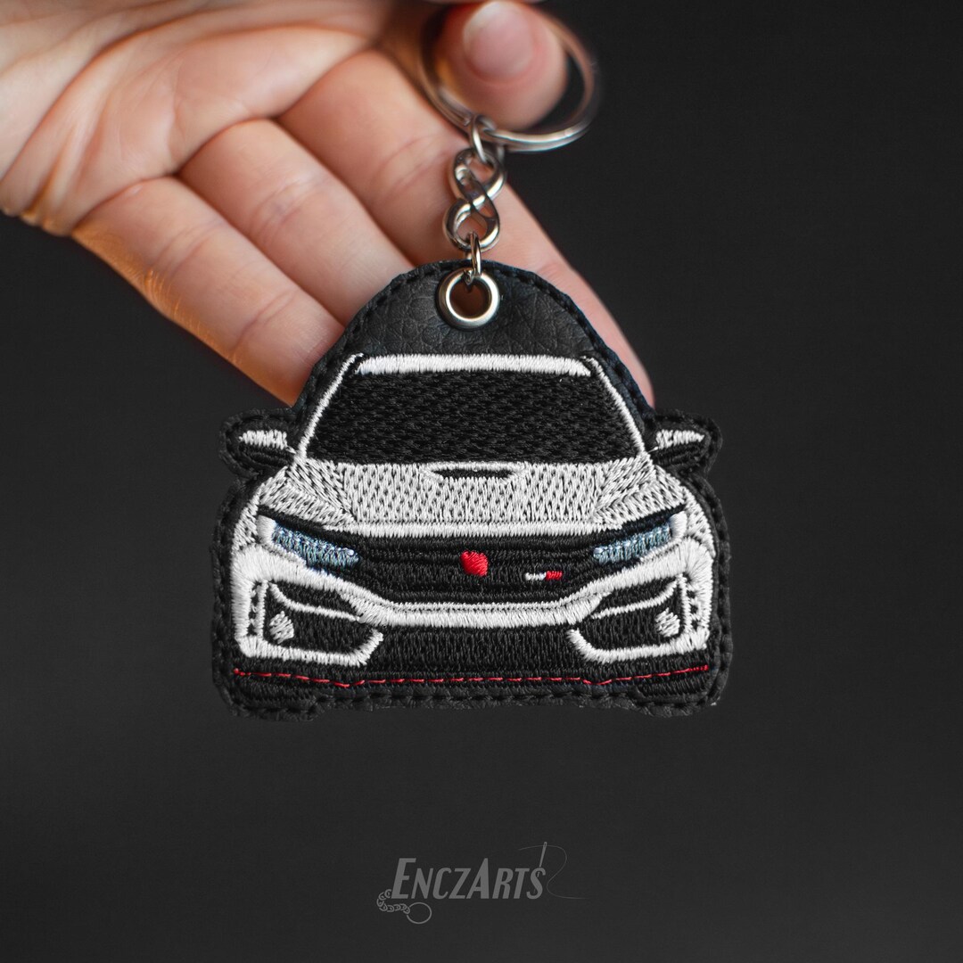 Custom Honda CIVIC X TYPE R Keychain - Personalized Car Pendant ...