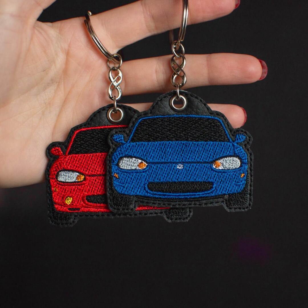 Mazda MIATA NB Keychain: Custom Embroidered Car Pendant - Etsy