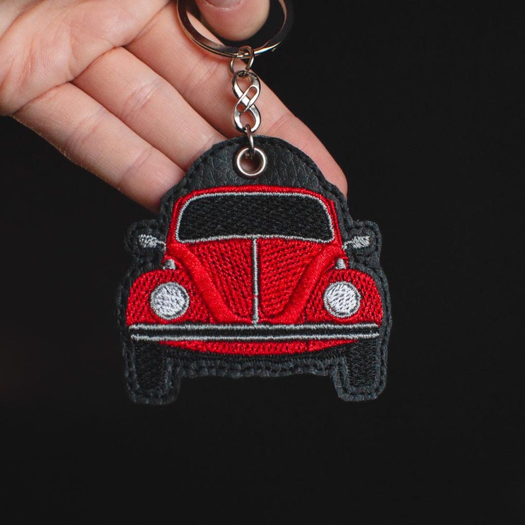 VW BEETLE Classic Custom Keychain, Embroidery Pendant Looking Like Your ...