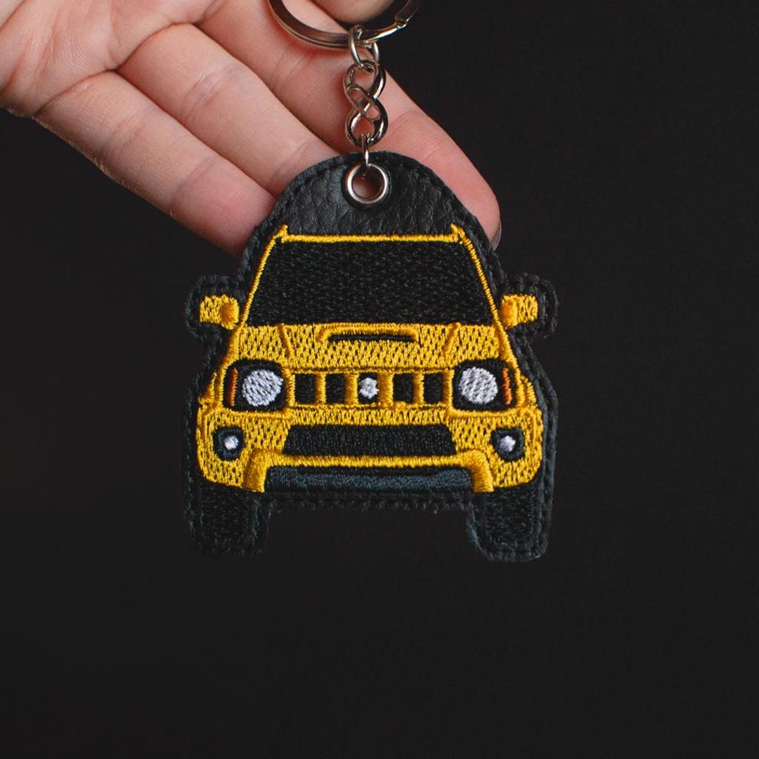 Jimny III Custom Keychain, Embroidery Pendant Looking Like Your Car ...
