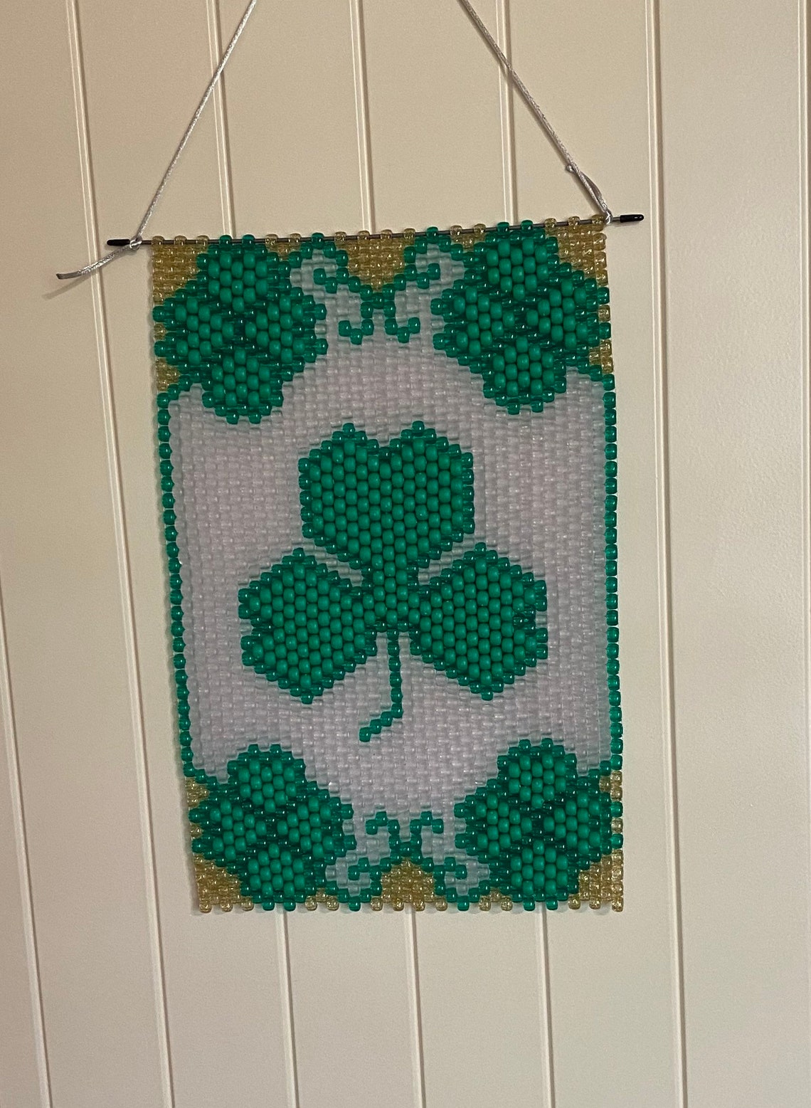 Shamrock Beaded Banner - Etsy