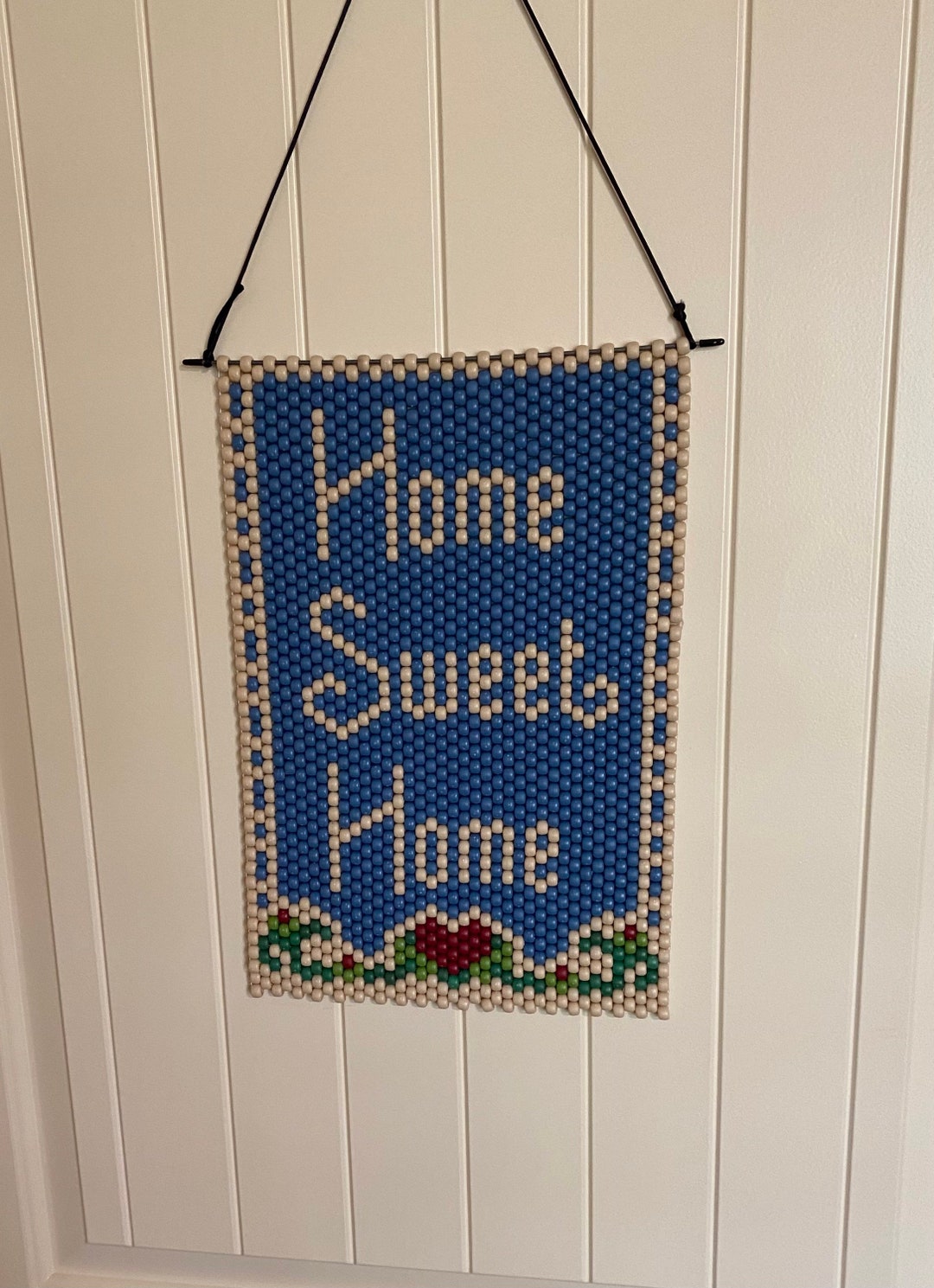 Home Sweet Home Beaded Banner - Etsy