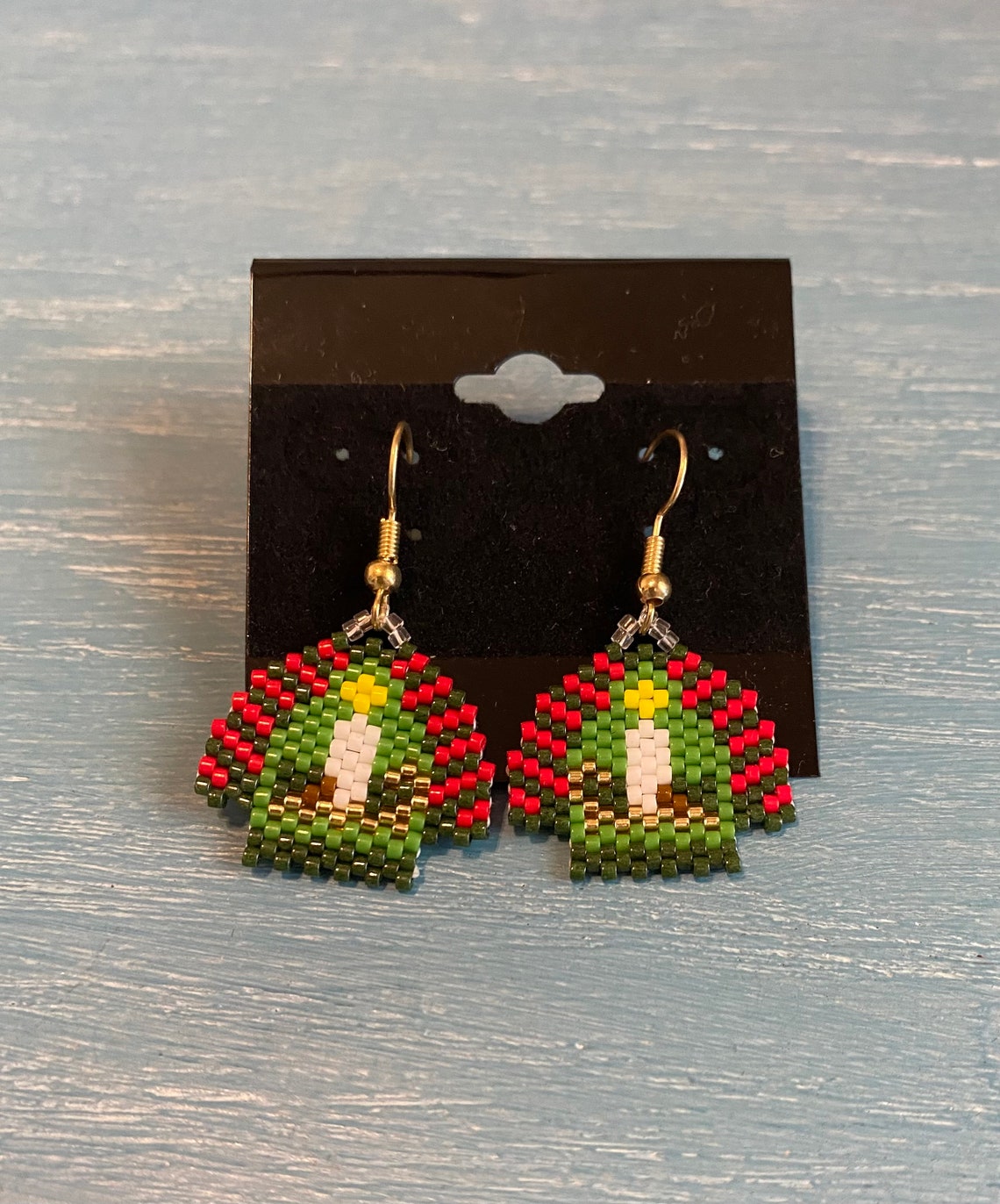 Holiday Candle Christmas Sweater Beaded Earrings - Etsy