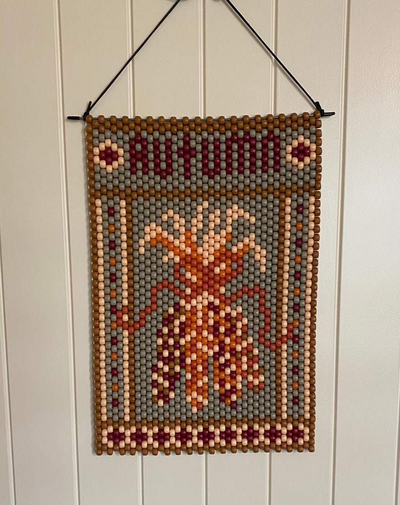 Autumn Beaded Banner - Etsy