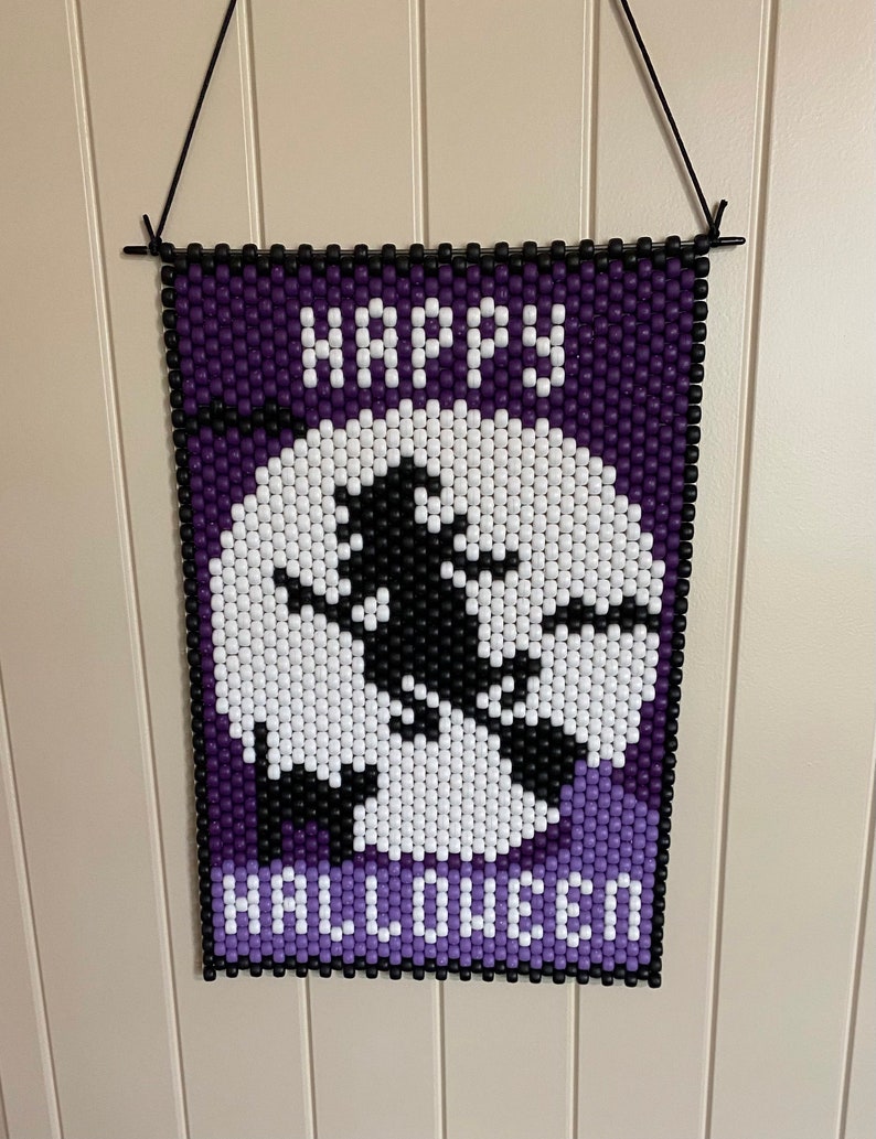 Witch Halloween Beaded Banner - Etsy