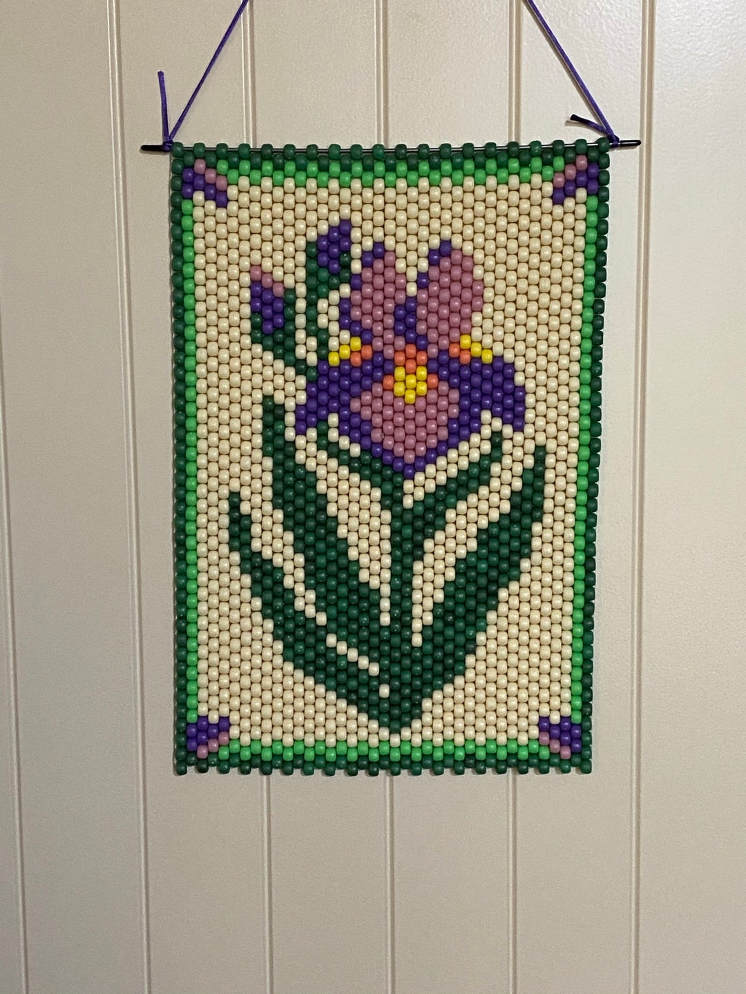 Iris Beaded Banner - Etsy