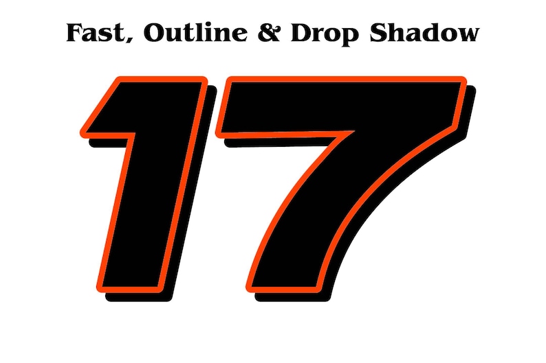 Race Car Numbers | Vinyl Racing Decals | Choose Size, Quantity, Style ...