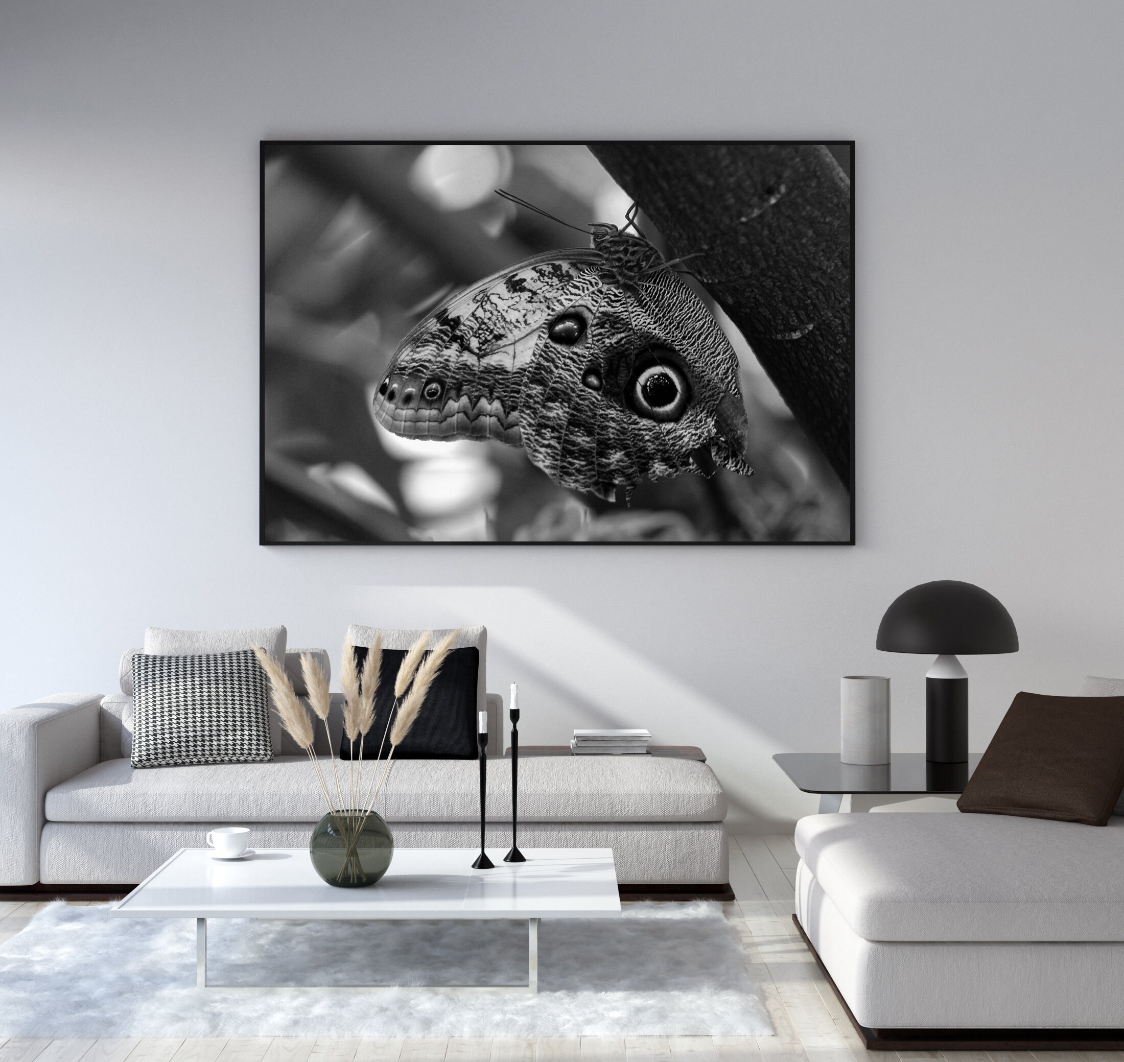 Black and White Butterfly Print - Etsy