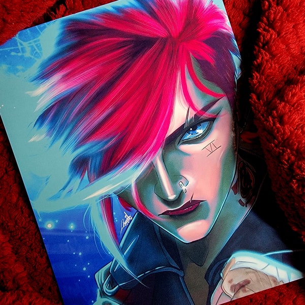 Arcane Vi Caitlyn Art - Etsy