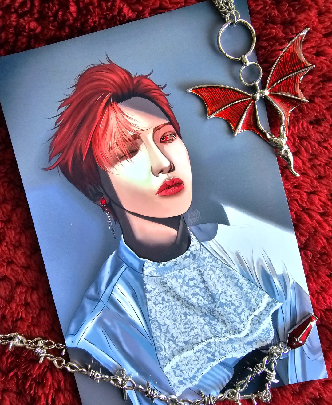 Déjà Vu - ATEEZ SEONGHWA Vampire Print - Etsy