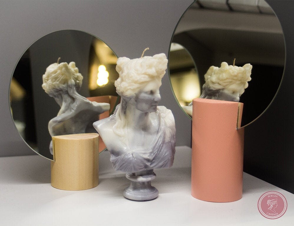Bust Candle Xlarge Scented Decor / Gift goddess Candle 17cm Sculpture ...