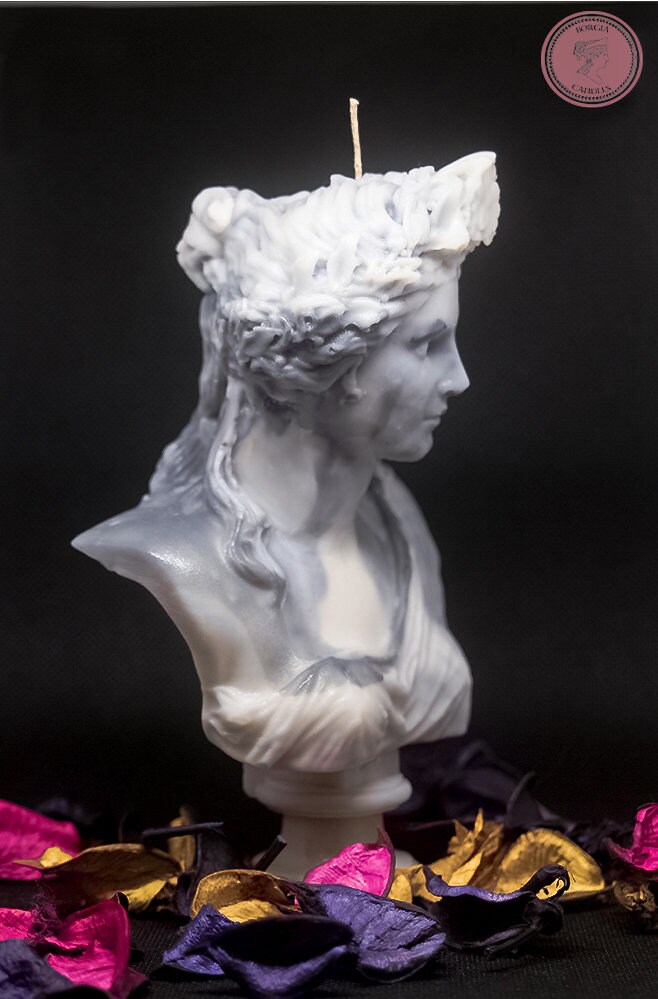 Bust Candle Xlarge Scented Decor / Gift goddess Candle 17cm Sculpture ...