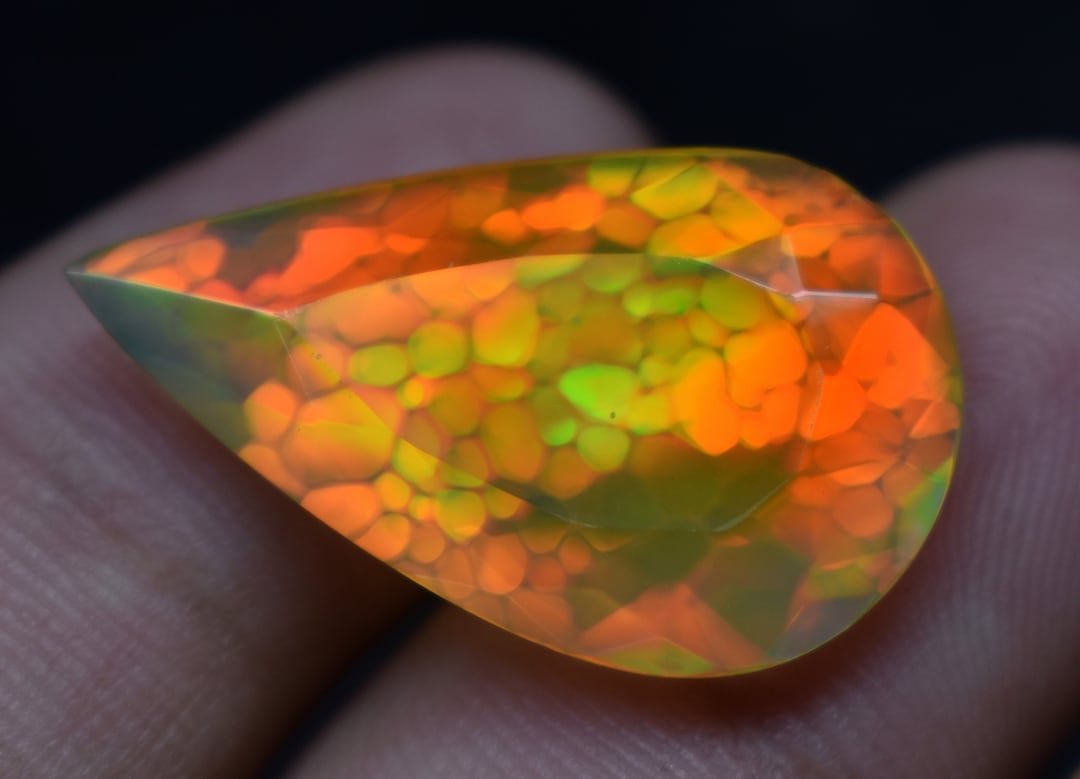 Rare Honeycomb Natural Ethiopian Opal AAA Quality Faceted Opal Gemstone ...
