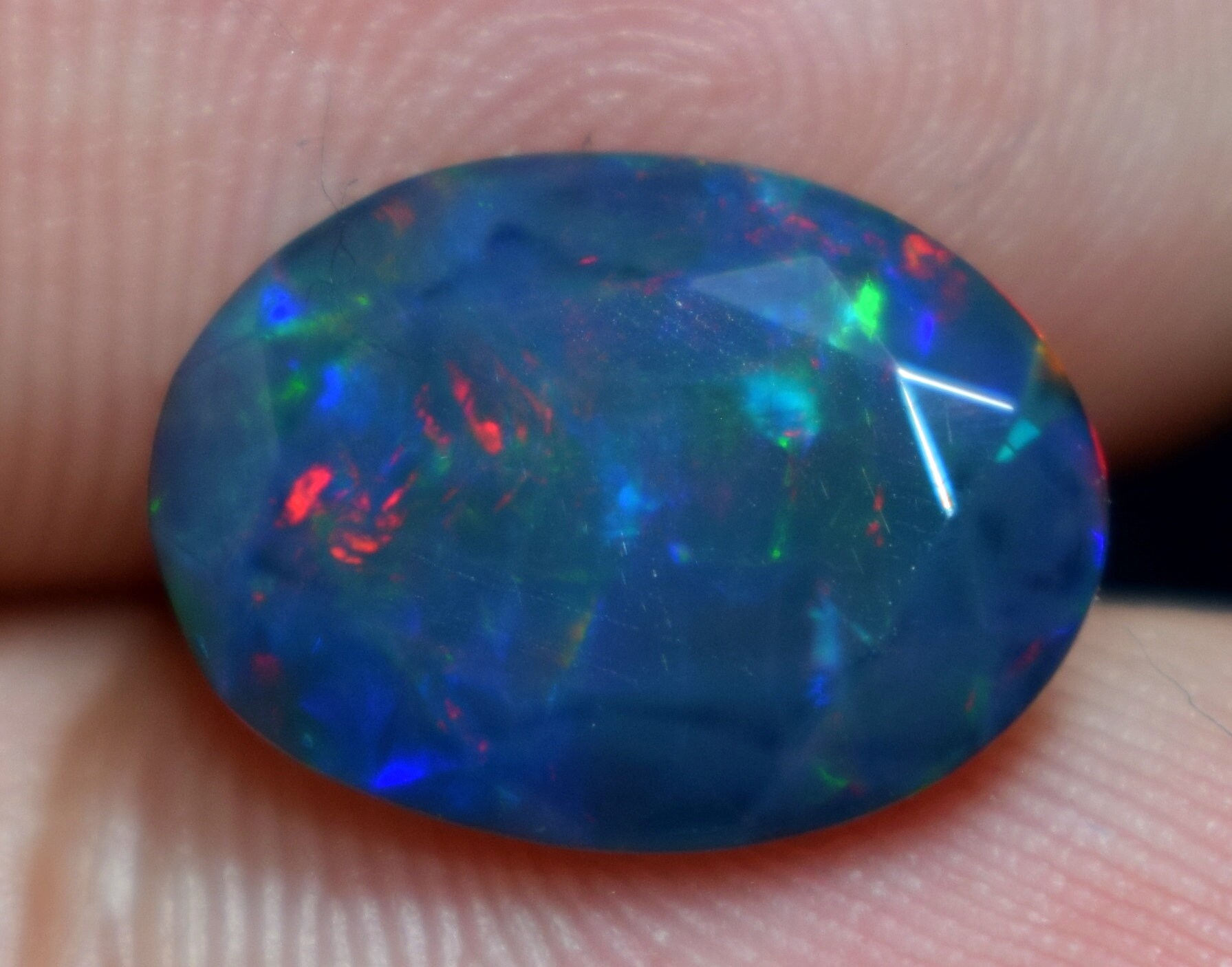 ETHIOPIAN Black Faceted Opal | Quality AAA Natural Black Smoked Opal ...
