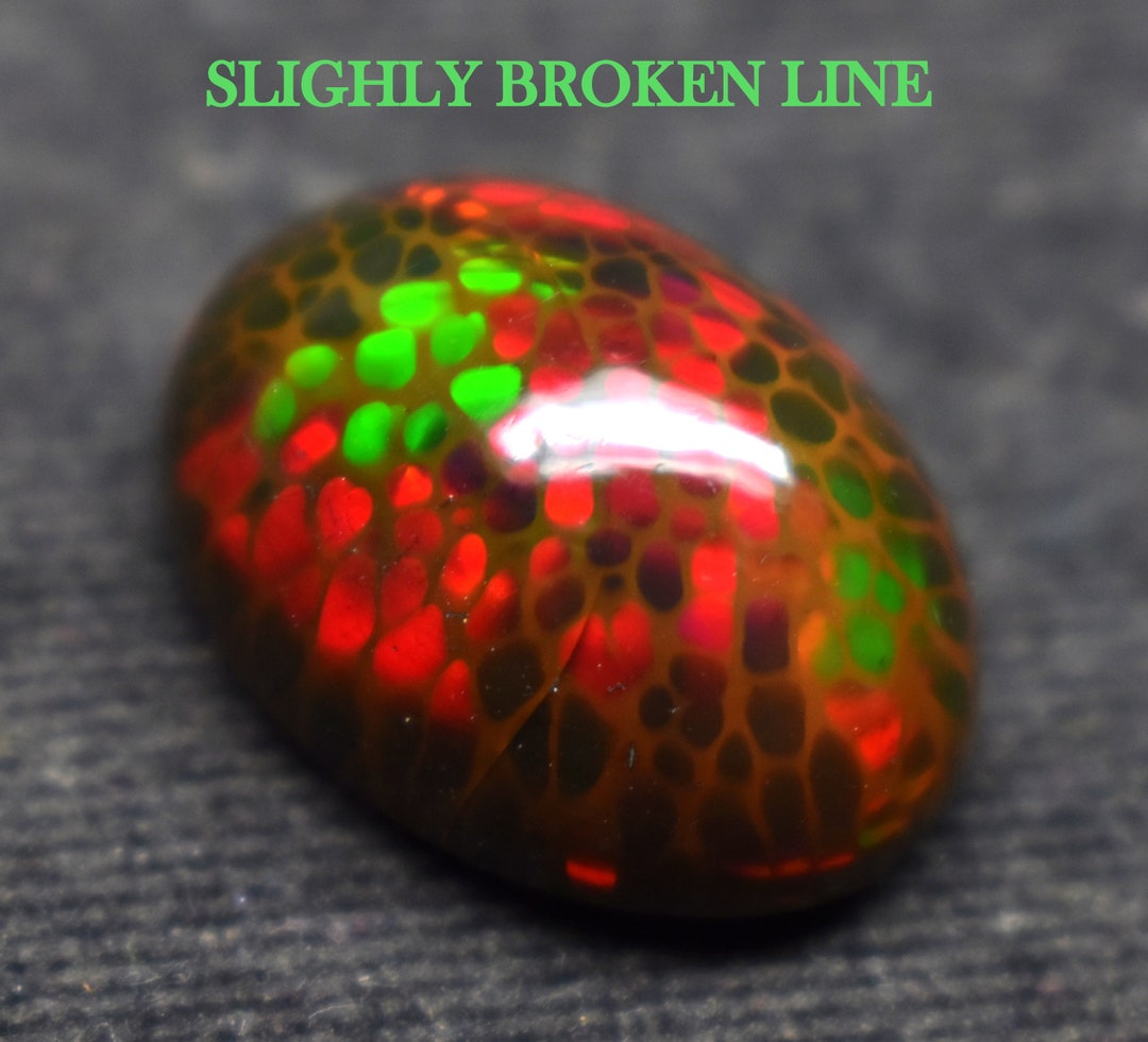 BROKEN LINE OPAL Rare Ethiopian Honeycomb Opal Smoked Gemstone,25 Carat ...