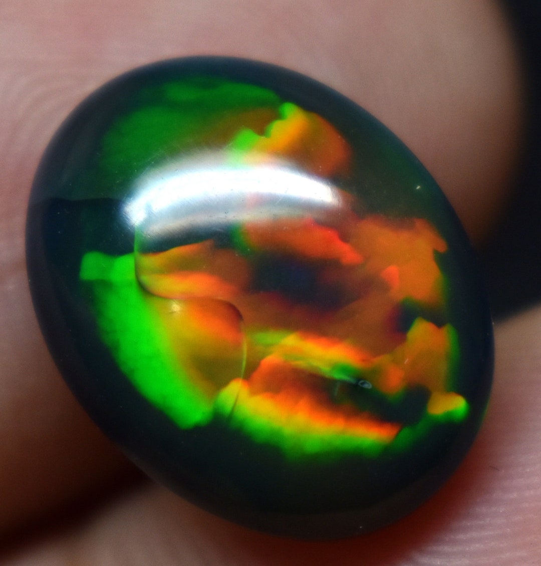 BROKEN LINE OPAL Rare Ethiopian Galaxy Fire Opal Smoked Gemstone,5 ...