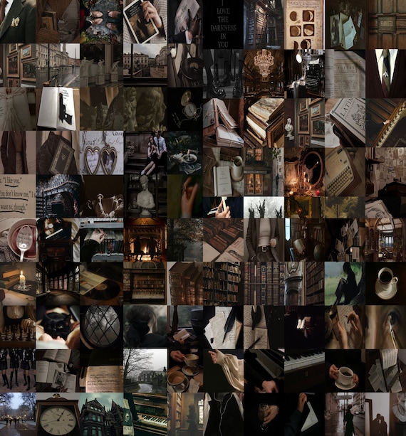 181 PC Dark Academia Wall Collage Kit Dark Aesthetic - Etsy