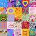 140 PC Indie Wall Collage Kit, Kidcore Wall Collage Kit, Retro ...