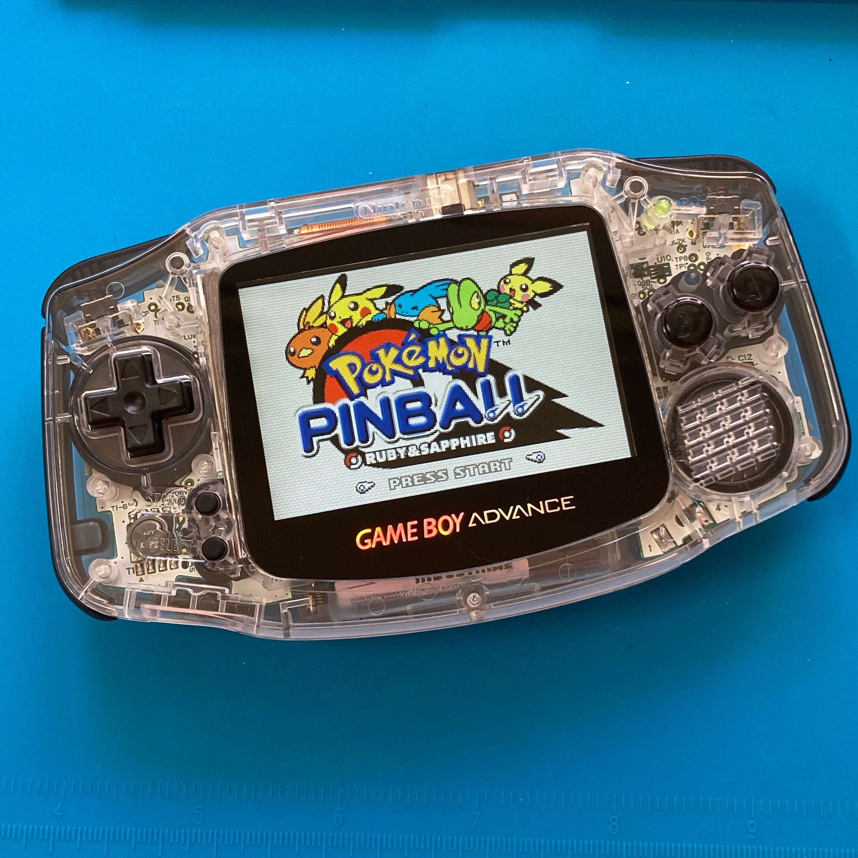 GameBoy Advance Mirror Clear GBA Backlit Funny Playing IPS V2 | Etsy