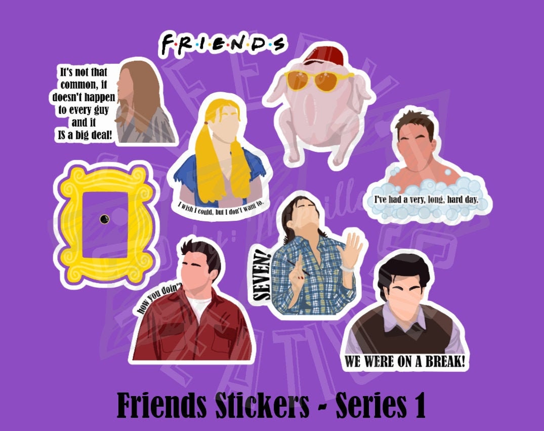 FRIENDS STICKERS SERIES 1 | Etsy