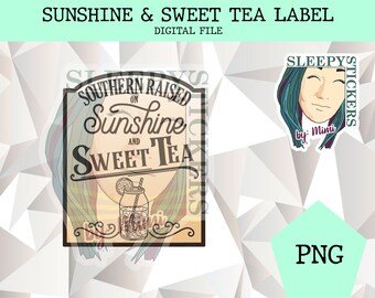Sweet Tea Label Svg - Etsy