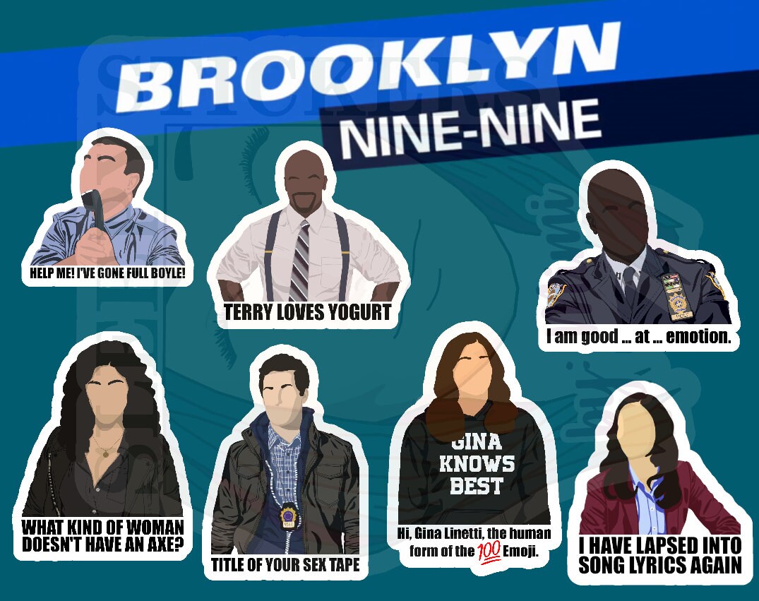 BROOKLYN 99 STICKERS SERIES 1 | Etsy