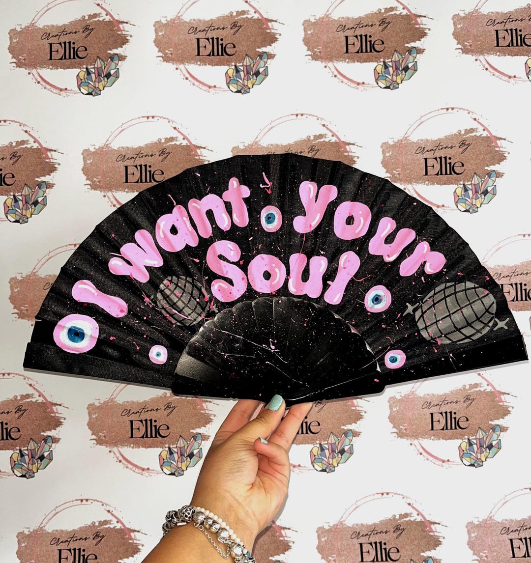 Personalised Rave Fans - Etsy UK