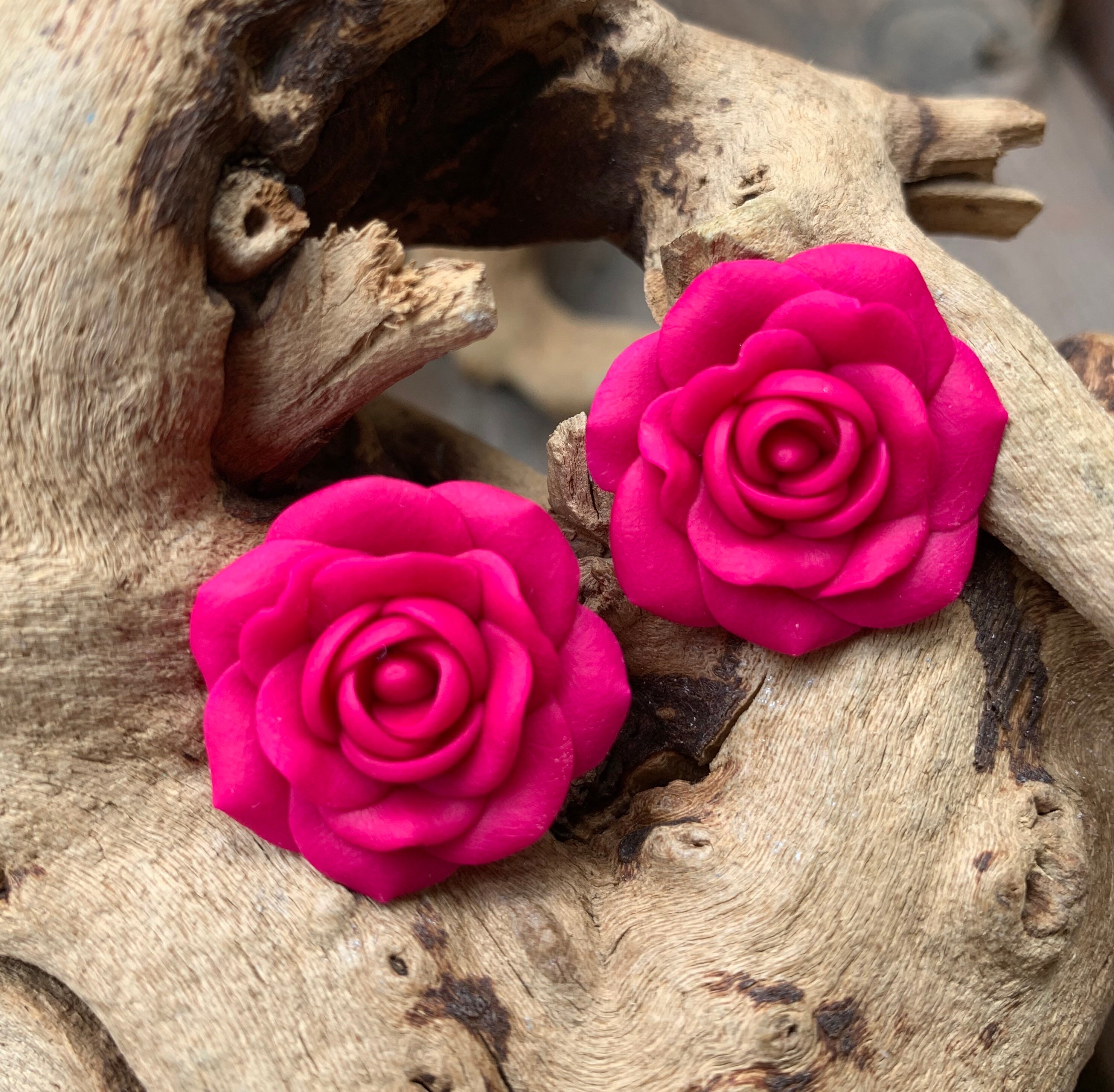 Polymer Clay Roses Roses For Earrings Bracelets And Etsy